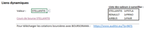 Excel : créer des liens hypertexte dynamiques (par exemple pour consulter des cotations ...